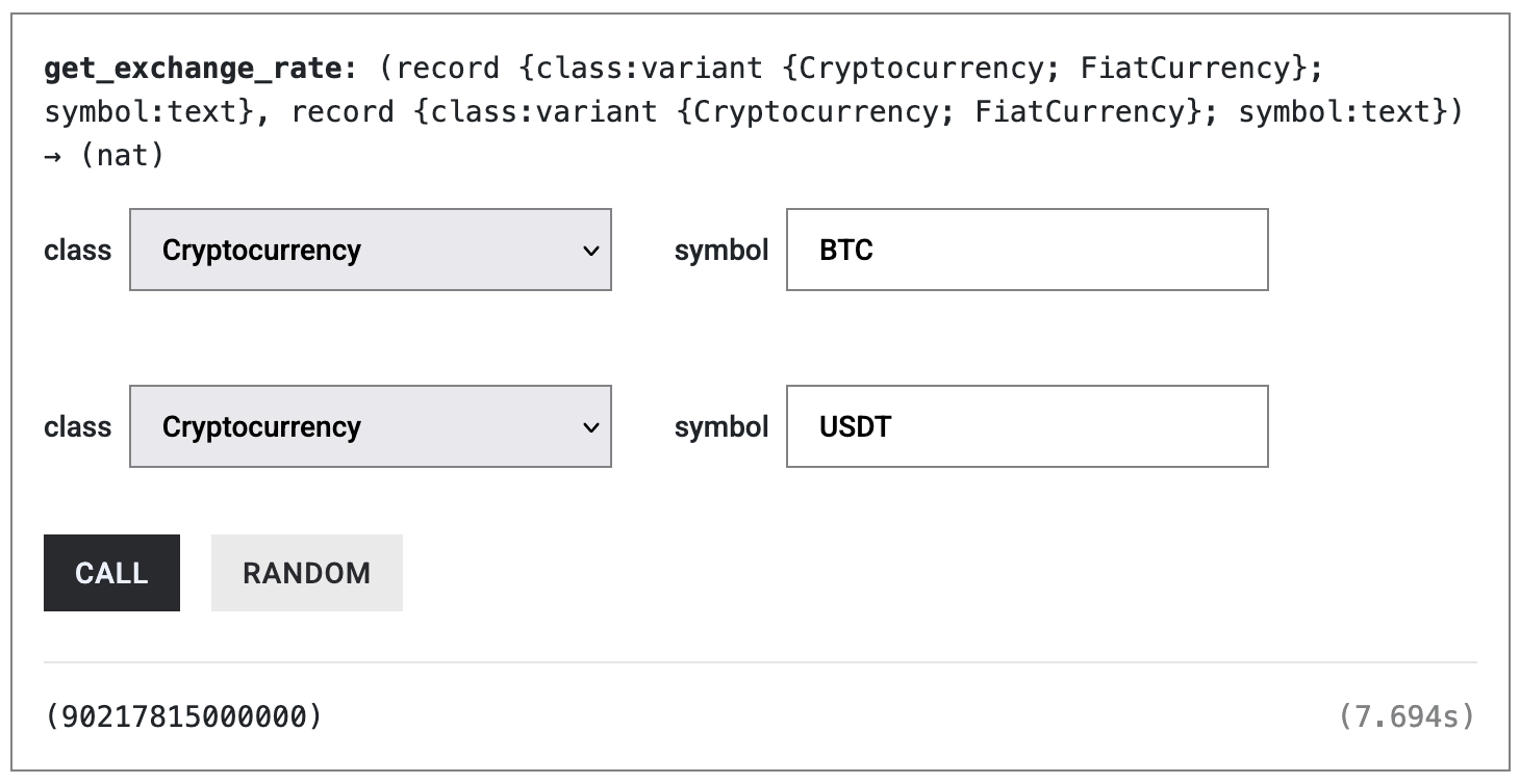 Fetching Exchange Rates | Internet Computer
